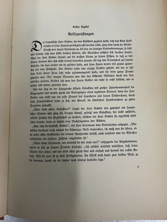 Heidi Band I + II / Copy Right 1946 /in Altdeutscher Schrift (Gebraucht ...