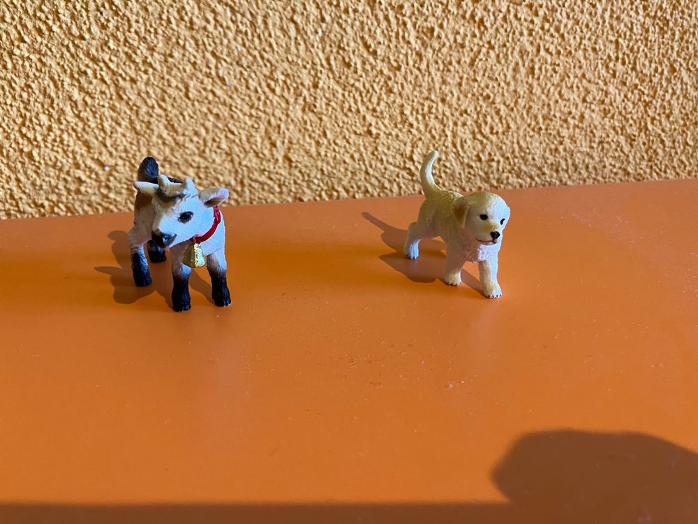 Zicklein mit Hunde-Welpen Schleich (Gebraucht) in Uesslingen für CHF 4 – mit Lieferung auf ...