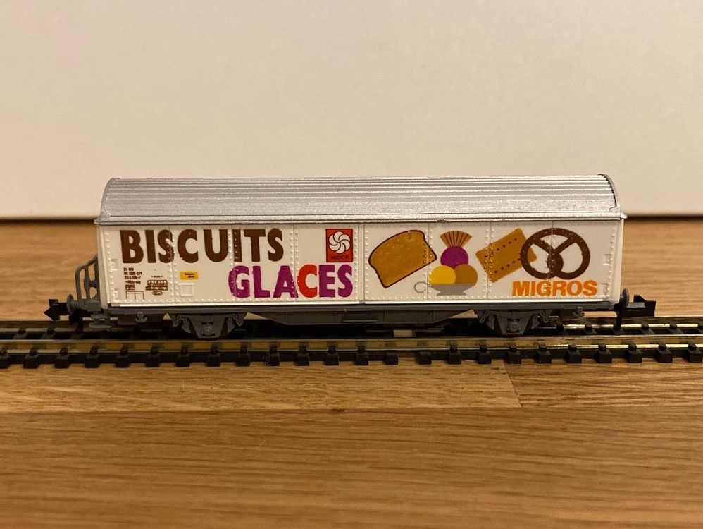 Roco SBB Güterwagen "Migros Biscuits Glaces" (Neu (gemäss Beschreibung ...