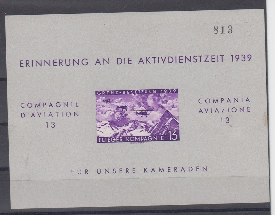 Flieger 75a/6 Einerbögli Flieger Kompanie 13 Kat.75.- (Gebraucht) in ...