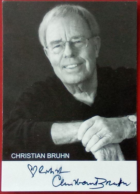Christian Bruhn Autogramm signiert Fotopostkarte 10x15cm (Gebraucht) in ...