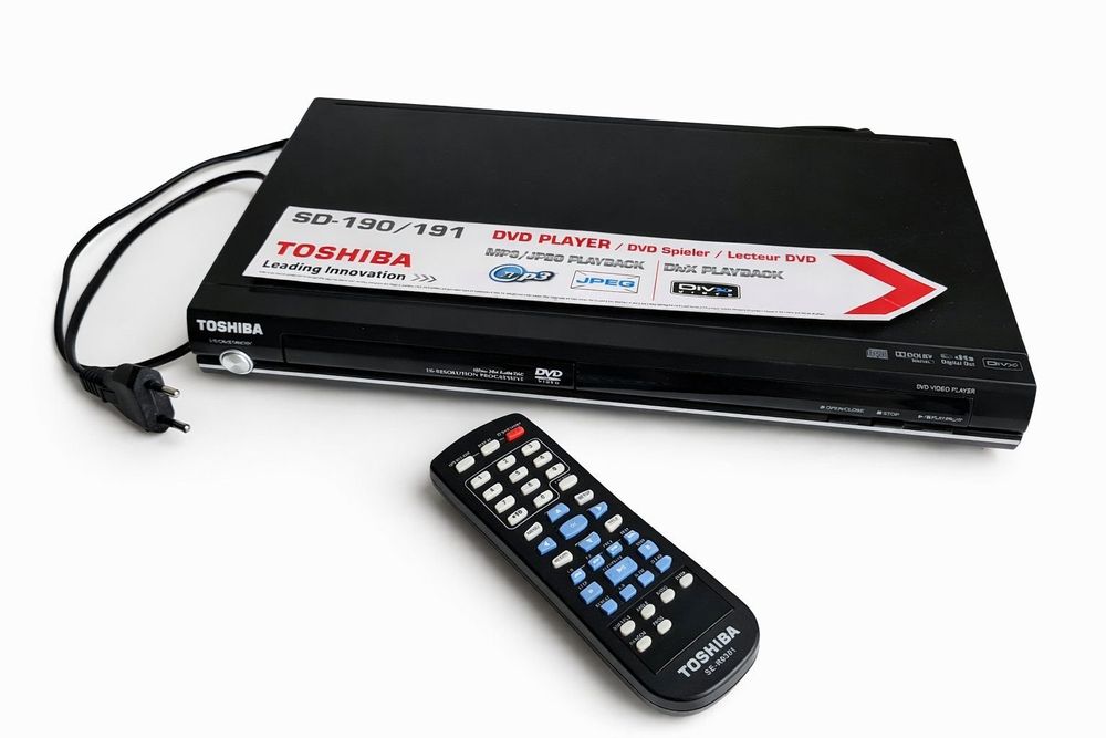 Toshiba DVD Player SD-190 SD-191 Fernbedienung geprüft (Gebraucht) in ...
