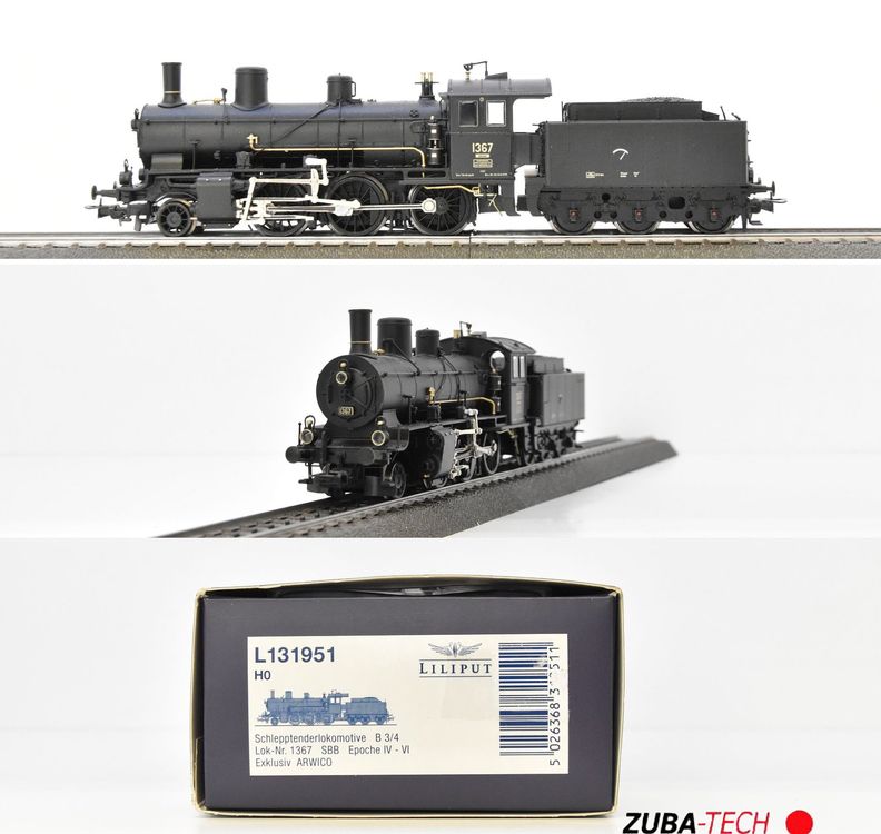 Liliput L131951 Dampflok B 3/4 SBB H0 GS Digital mit OVP (Gebraucht) in St. Gallen für CHF 141 ...
