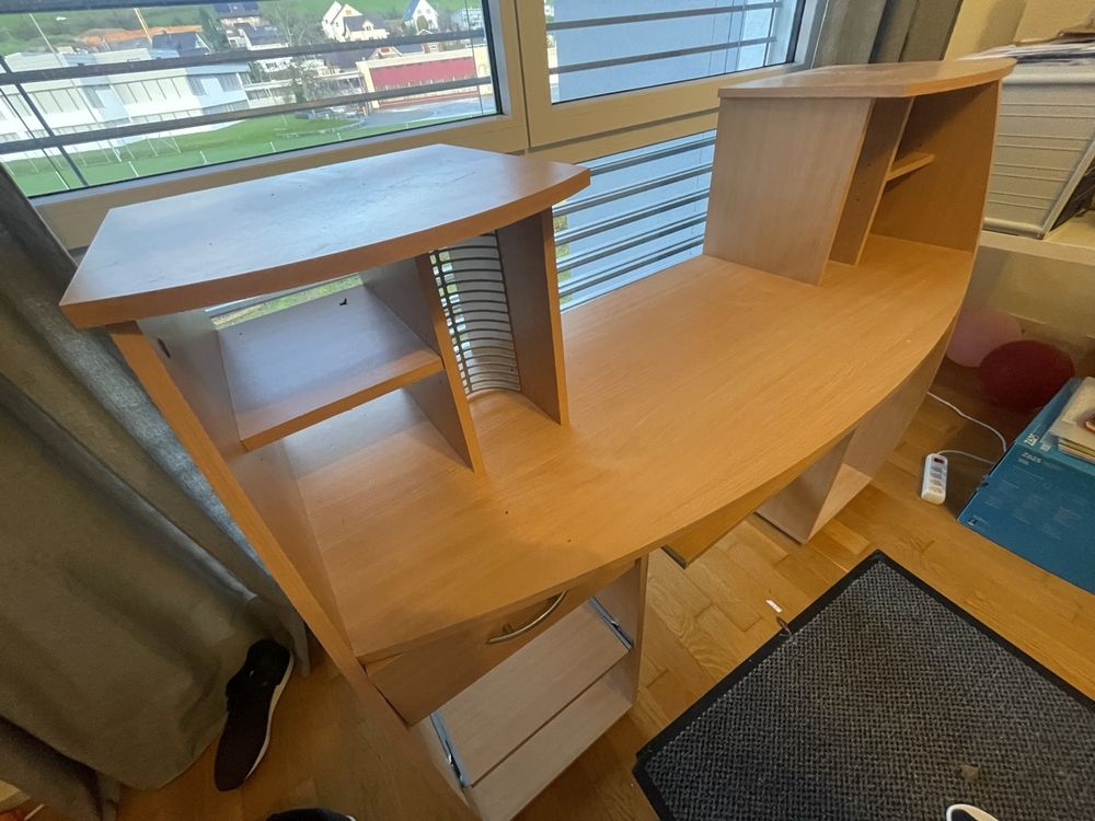 Computertisch Schreibtisch mit viel Stauraum Pult für PC (Gebraucht) in ...