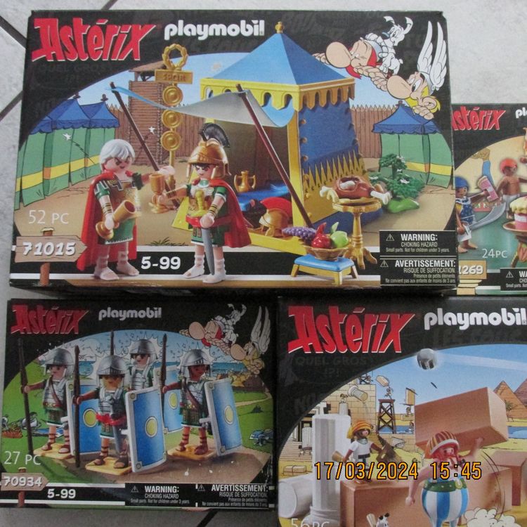 playmobil asterix, 4 versch. sets zusammen gem. bilder neu | Kaufen auf Ricardo