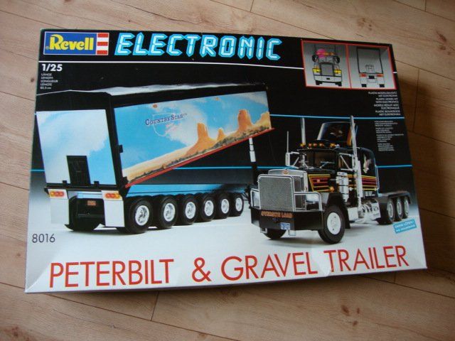 1:25 REVELL Electronic Bausatz LKW Truck Peterbilt + Trailer (Gebraucht ...