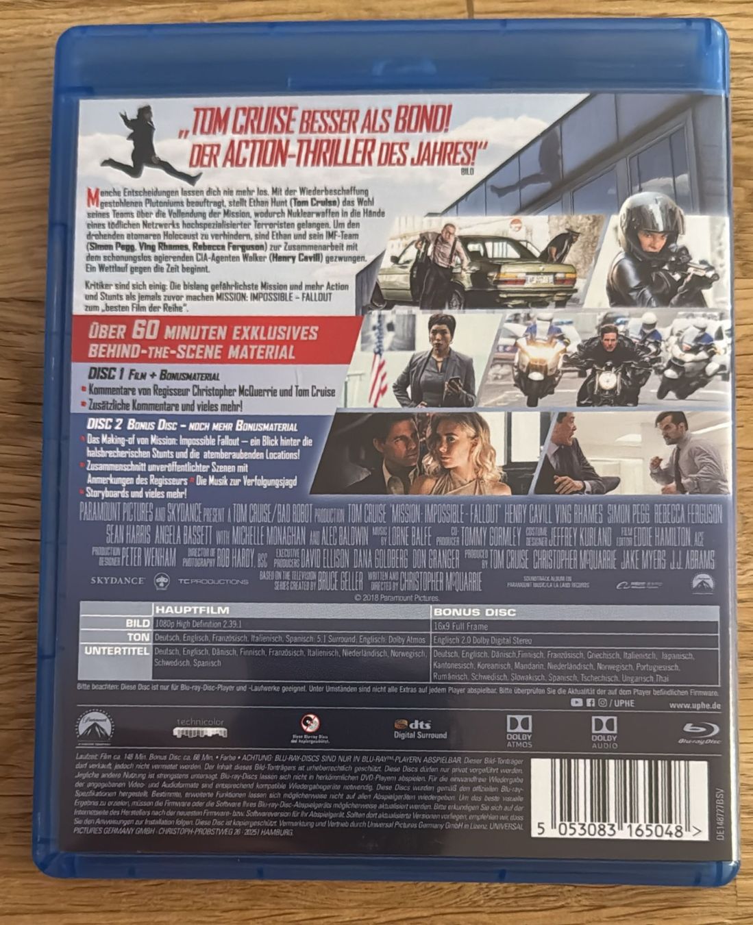 MISSION:IMPOSSIBLE FALLOUT BLU-RAY+BLU-RAY BONUS DISC (Gebraucht) in ...