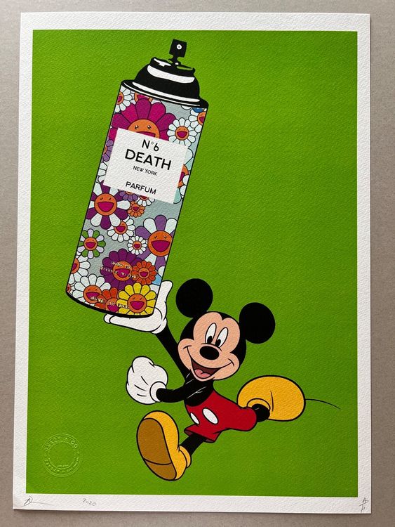 DEATH NYC « Mickey Mouse & Murakami Spray » (Neu (gemäss Beschreibung ...