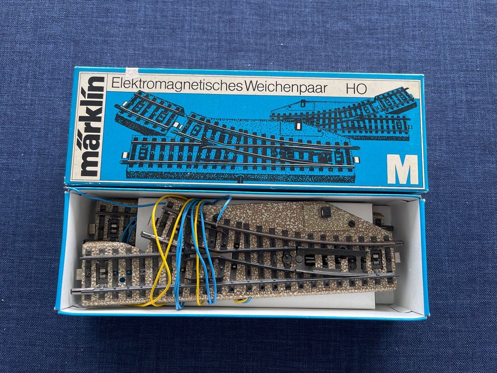 Märklin 5137 Elektromagnetisches Weichenpaar, OVP, HO (Neu und ...