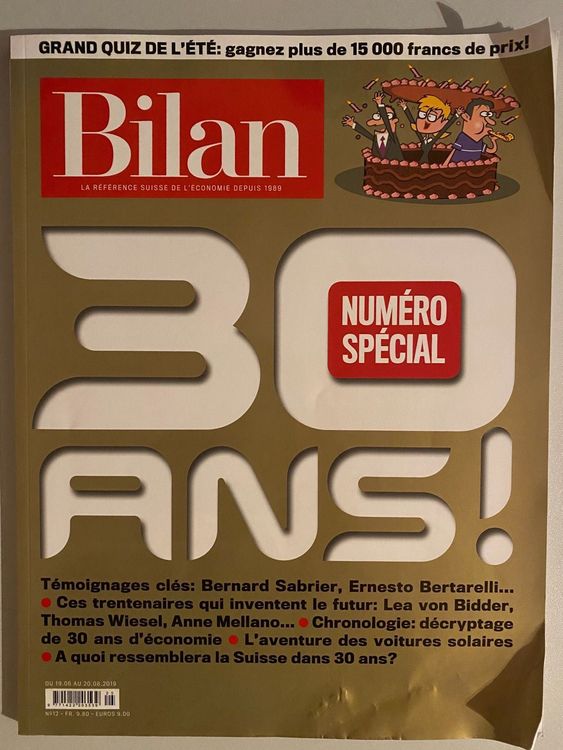 Bilan Magazine - 30 ans (Gebraucht) in Basel für CHF 1 – mit Lieferung ...
