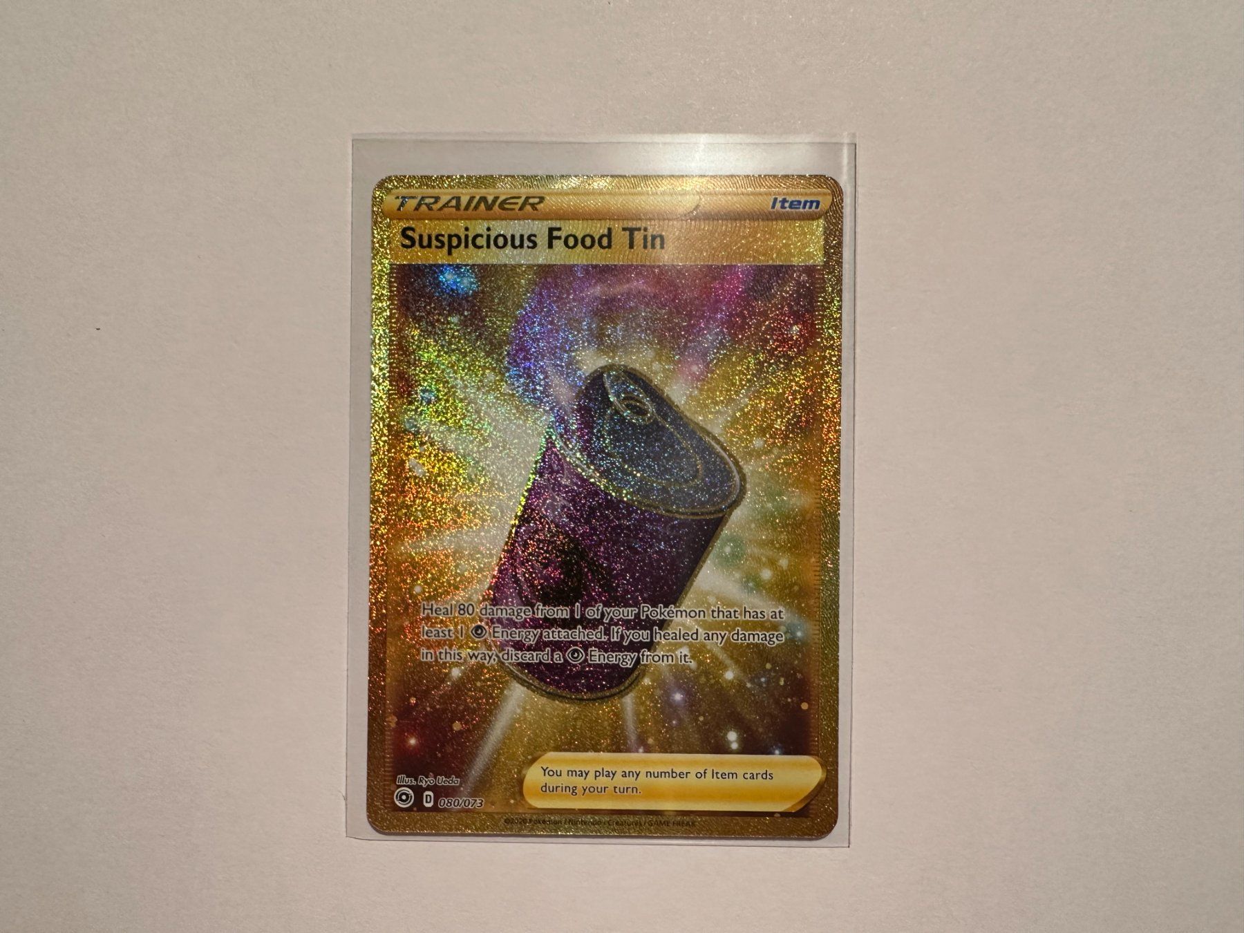 Suspicious Food Tin Secret Rare Goldkarte EN (Neu (gemäss Beschreibung ...
