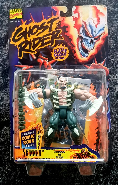 Skinner 1995 Vintage Action Figur Ghost Rider Marvel Comics (Neu und ...