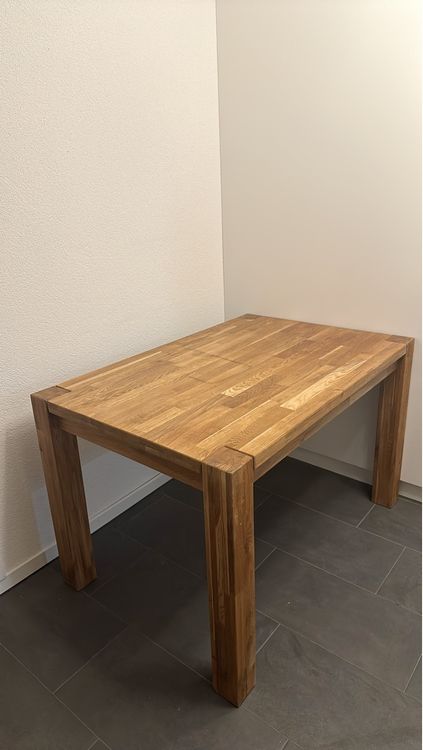 Massiver Holztisch aus Eiche (Gebraucht) in Birmensdorf ZH für CHF 50 – nur Abholung auf Ricardo ...