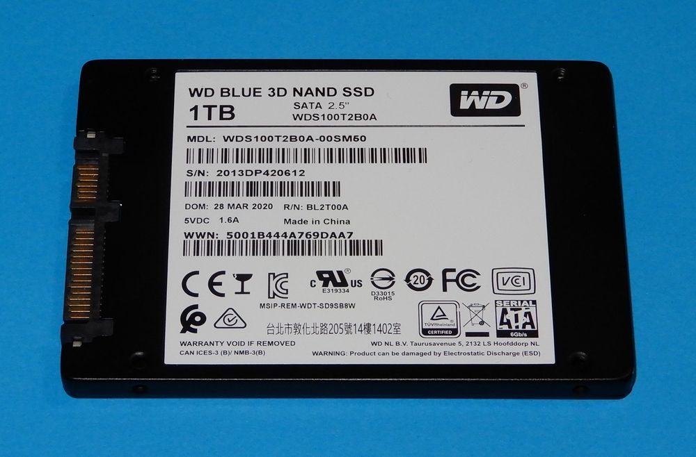 WD BLUE 1 TB 3D NAND SATA SSD (Gebraucht) in Bern für CHF 46 – mit Lieferung auf Ricardo kaufen