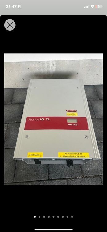 Fronius Wechselrichter Fronius IG-TL 3.0 (Gebraucht) in Unteriberg für CHF 350 – nur Abholung ...