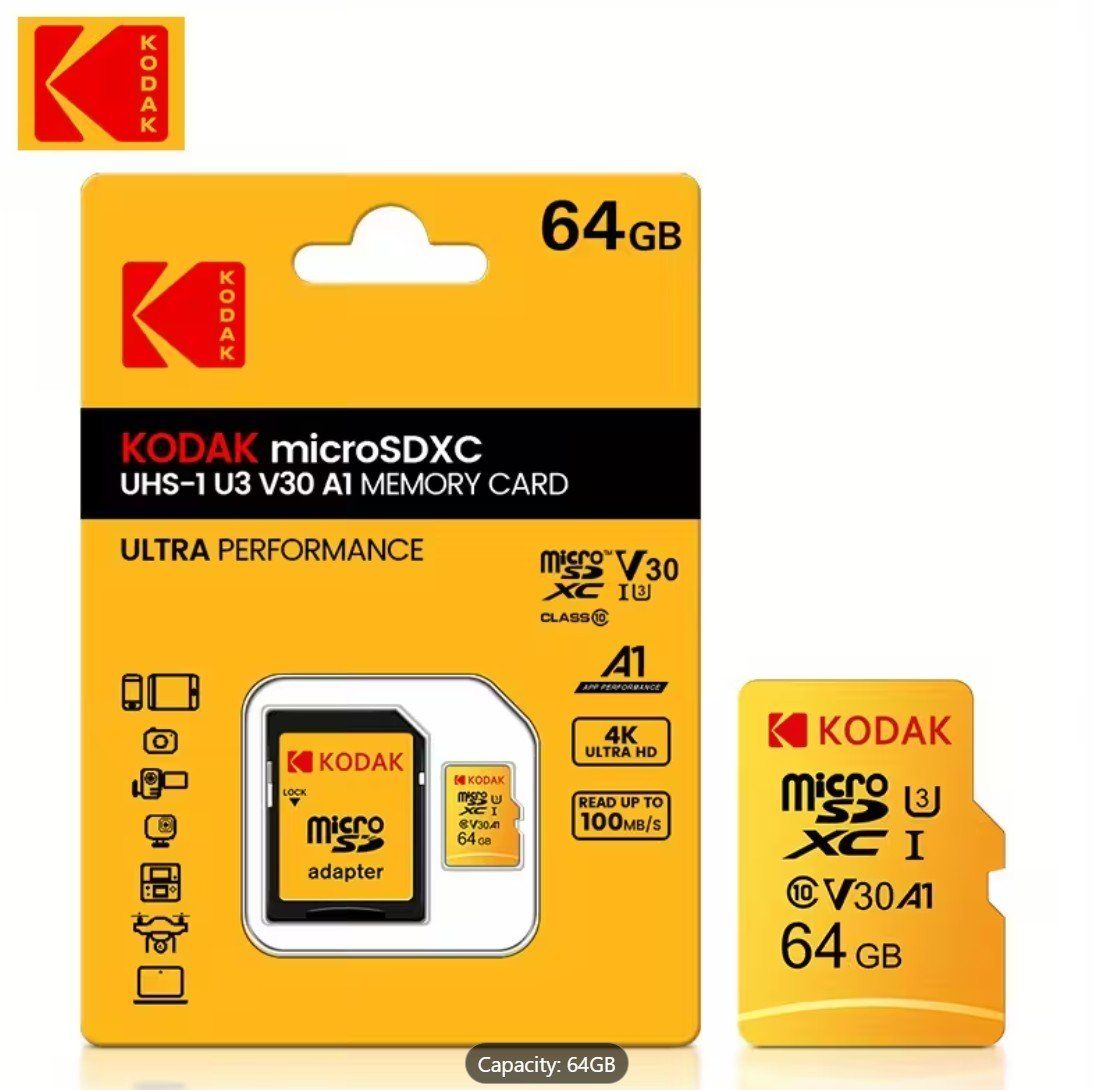 KODAK SD card micro SD 64 GB Speicherkarte (Neu) (Neu und ...