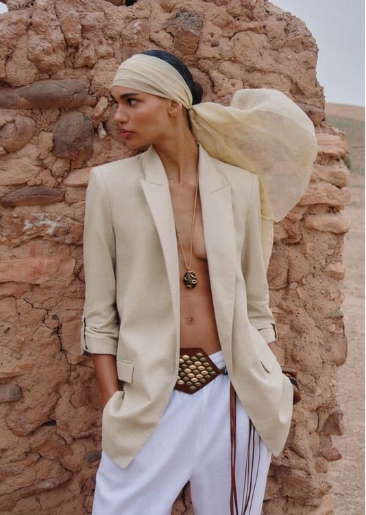 ZARA Sommer Blazer Beige Leinen Gr.L (38-40) NEU (Neu und originalverpackt) in Rotkreuz für CHF ...