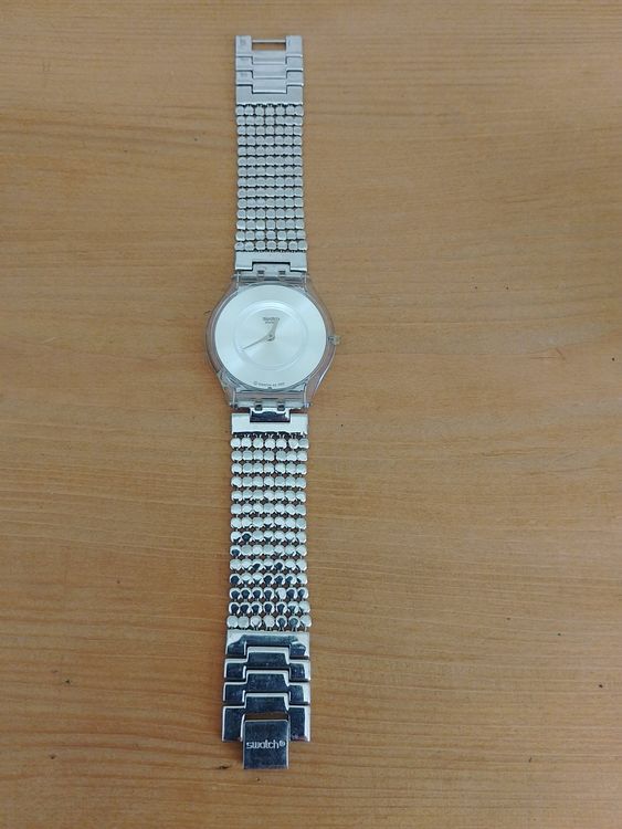 Vintage Swatch Skin Damenuhr Uhr Edelstahlarmband 2002 !!! (Gebraucht ...