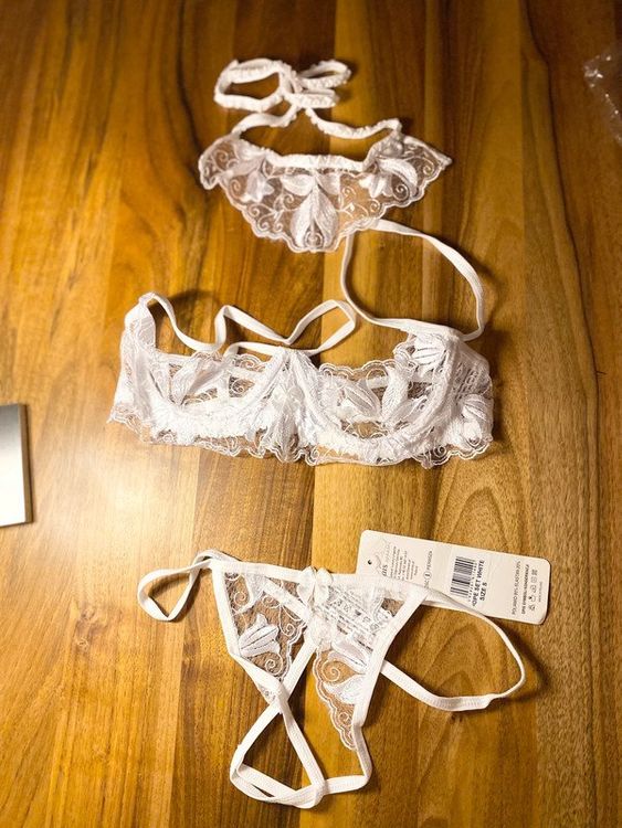 Sexy BH Set in Weiss - 70A/65B, XS | Kaufen auf Ricardo