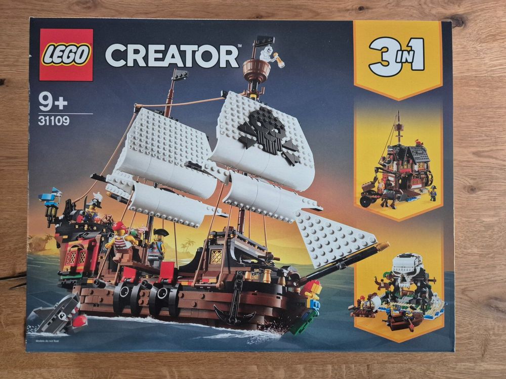 LEGO Creator 31109 Piratenschiff 3 in 1, Neu (Neu und originalverpackt ...