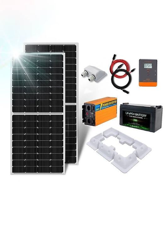 Solar Komplettset 230v Camping