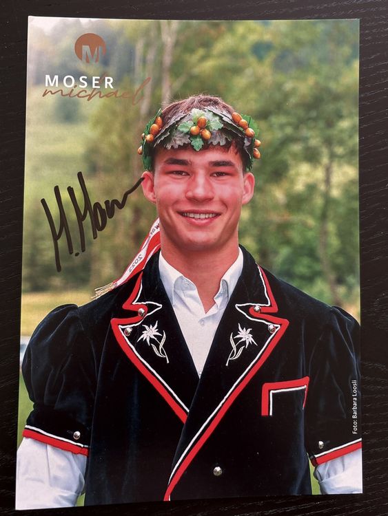 Autogrammkarte Michael Moser Schwinger mit Widmung (Neu (gemäss Beschreibung)) in Uetendorf für ...