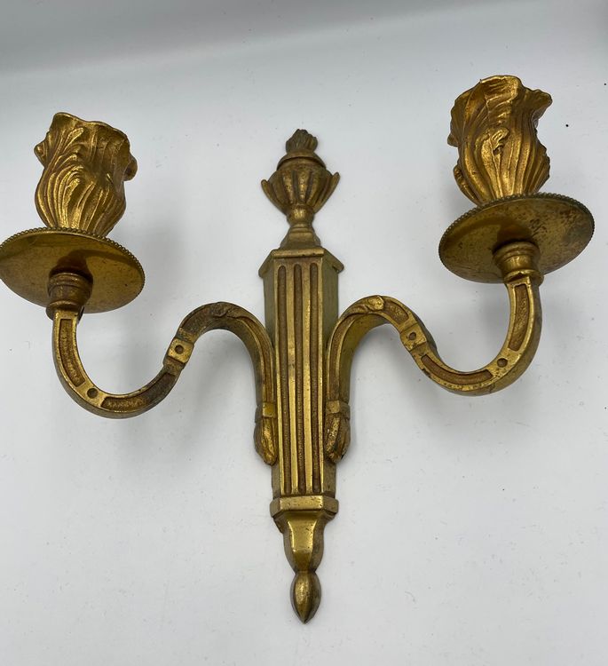 Kerzenhalter Wand Messing Bronze | Kaufen auf Ricardo