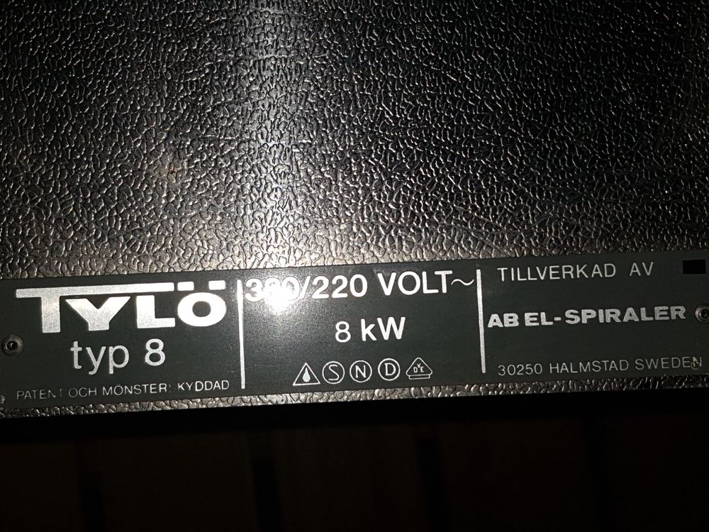 TYLÖ Poële de sauna typ 8 KW (Neu (gemäss Beschreibung)) in Boncourt für CHF 180 – nur Abholung ...