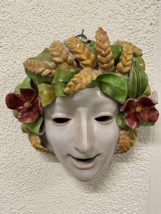 Vintage Majolika Wandmaske Aus Keramik (Gebraucht) in Dietikon für CHF 80 – mit Lieferung auf ...