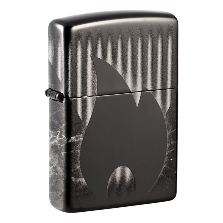 ZIPPO Zippo Flame" 360° Ebony gelasert Premium Feuerzeug (Neu und ...