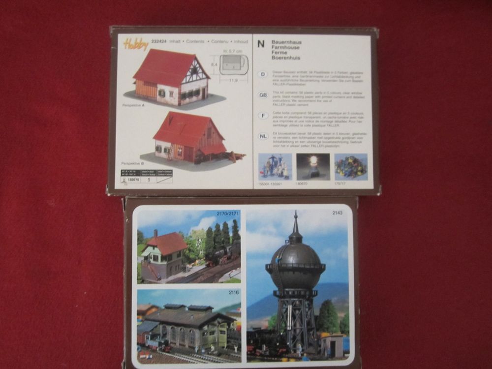2 X FALLER+ HOBBY BAUSATZ NR. 232424+2178+VOLLMER HO3700 (Neu (gemäss ...