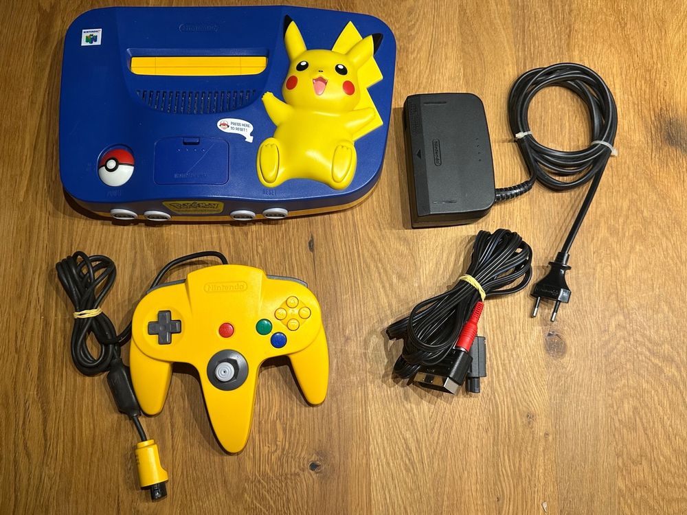 Nintendo 64 Pikachu Special Edition + Controller N64 Pokemon (Gebraucht ...