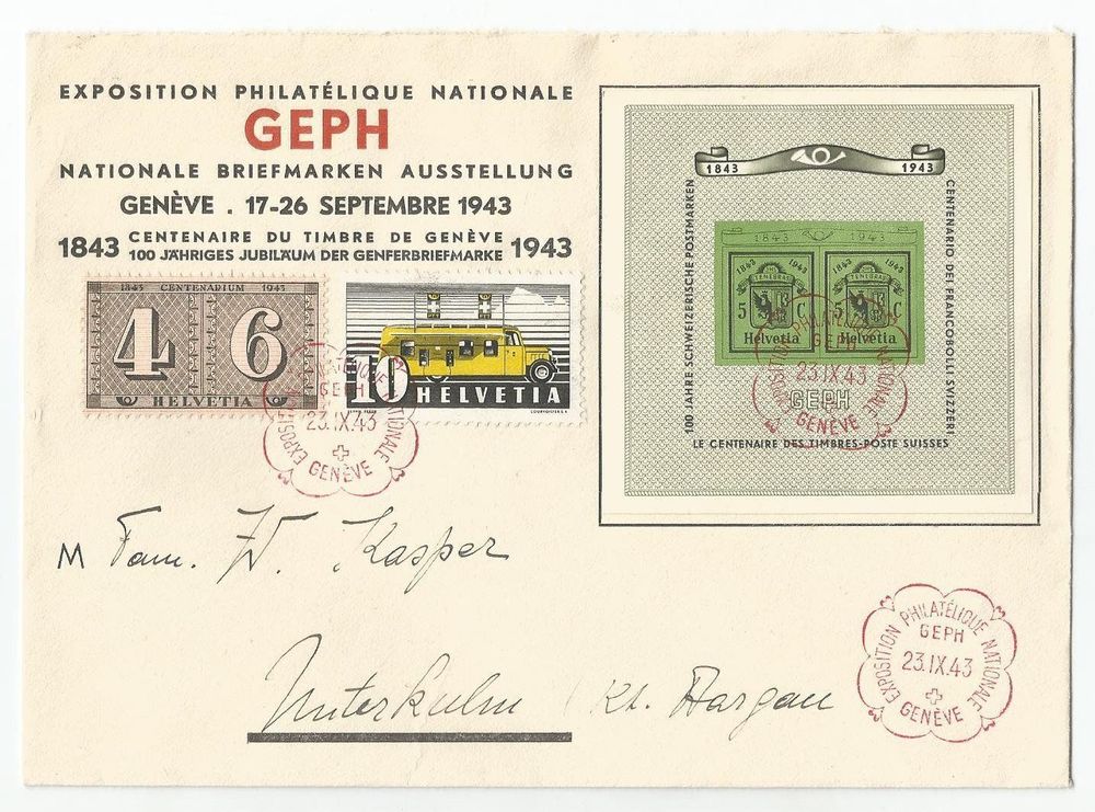 ** GENFER BLOCK W18 - JAHR 1943 ** (Gebraucht) in Heimenschwand für CHF 10 – mit Lieferung auf ...