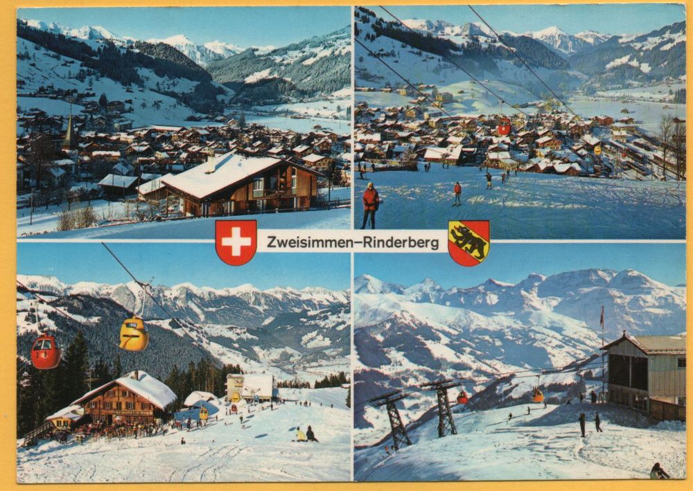 ZWEISIMMEN-RINDERBERG Gondelbahn, Skilift, Berghaus Gobeli (Gebraucht) in Jona für CHF 7.9 – mit ...