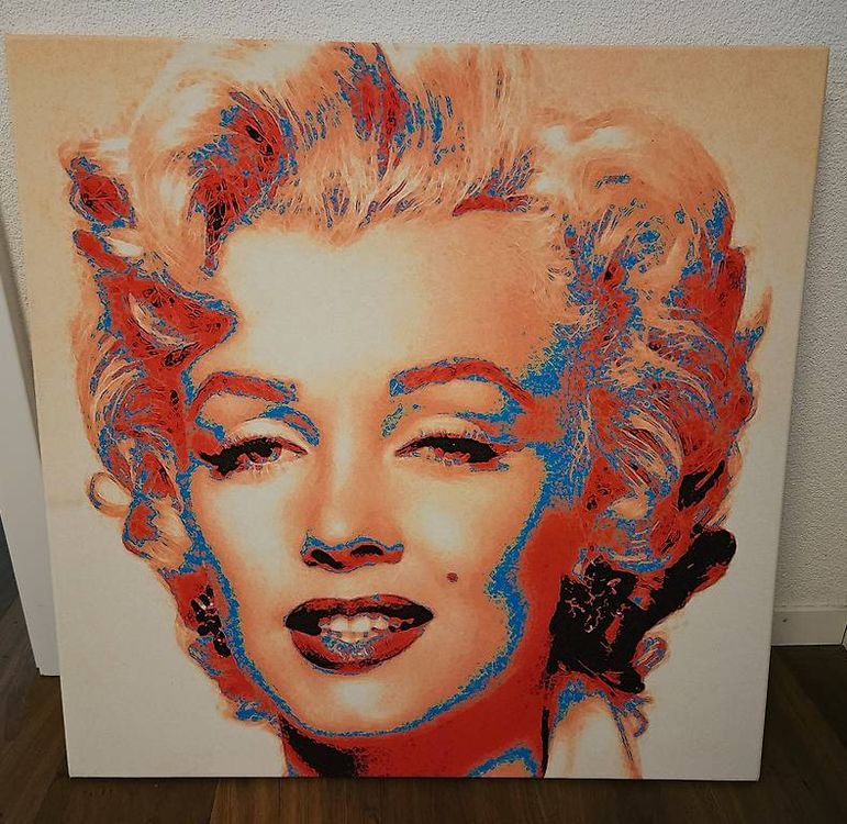 Marilyn Monroe (3 Bilder) Kunstdruck auf Leinwand (Gebraucht) in Bern für CHF 40 – nur Abholung ...