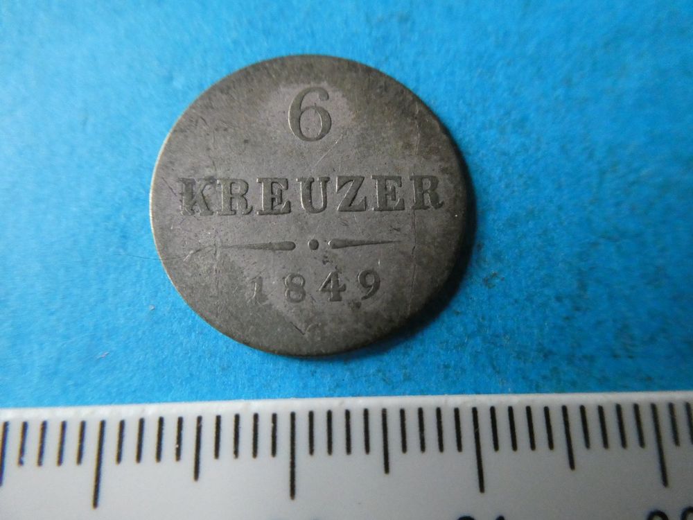 Oesterreich1849, 6 Kreuzer - Silber (Gebraucht) in Hinterforst für CHF 4 – mit Lieferung auf ...
