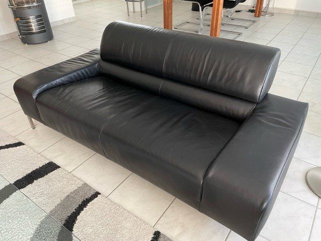 Ledersofa schwarz der Marke KOINOR (Gebraucht) in Stäfa für CHF 100 – nur Abholung auf Ricardo ...