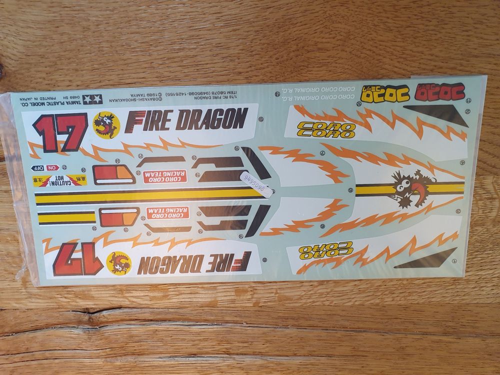 Tamiya Aufkleber Fire Dragon (58078) (Neu und originalverpackt) in ...