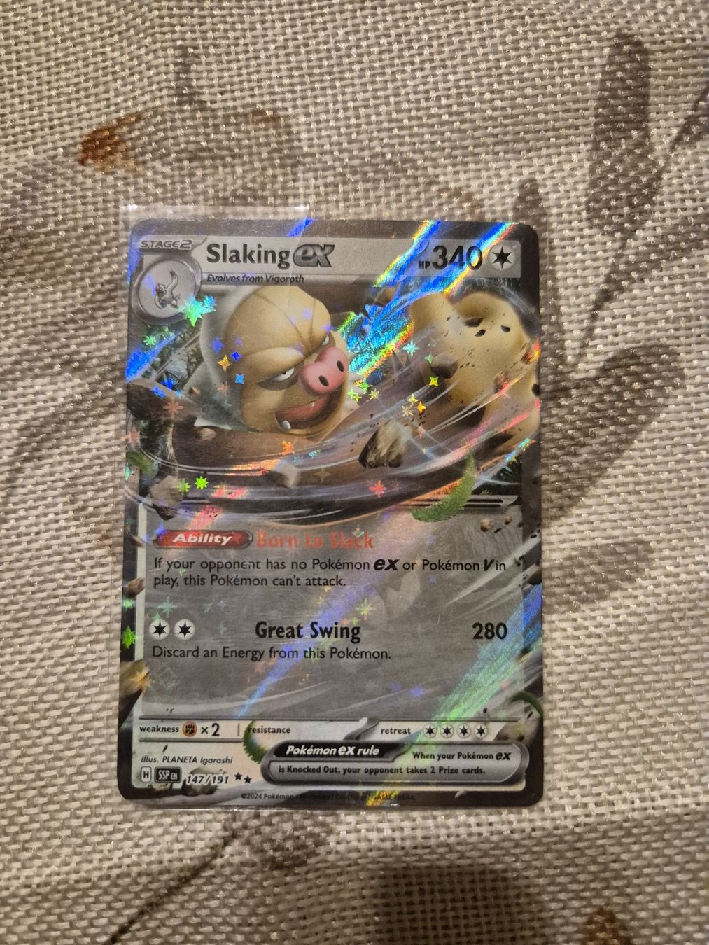 Slaking Ex Pokemon SSP 147/191 EN (Neu (gemäss Beschreibung)) in ...