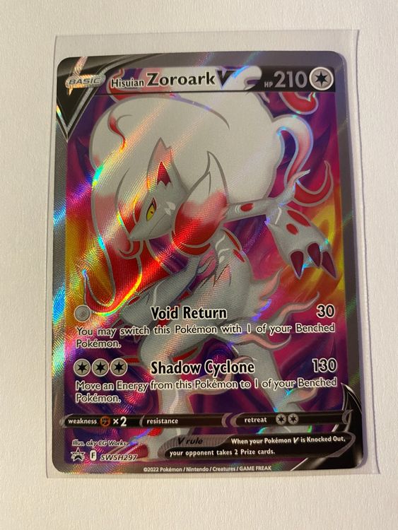 Pokemon Hisuian Zoroark V SWSH 297 EN | Kaufen auf Ricardo