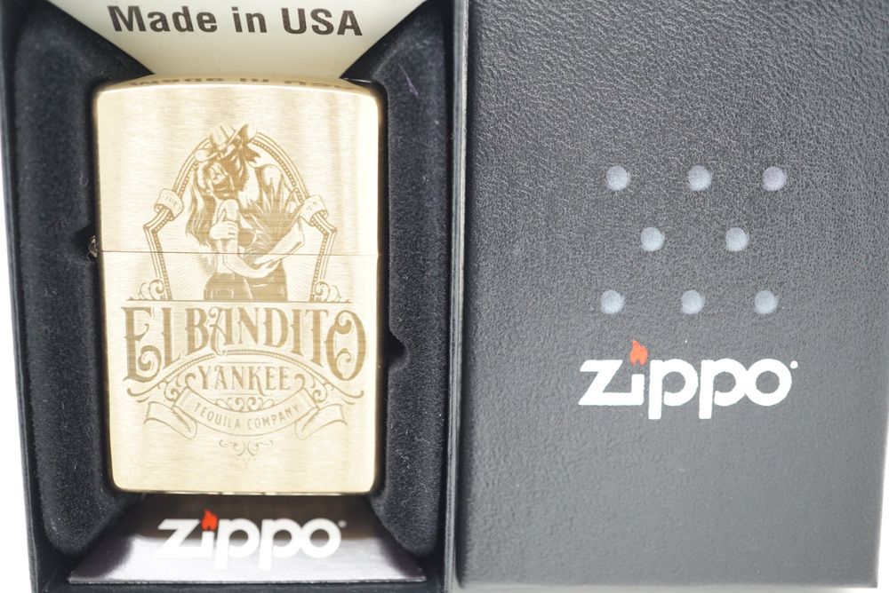 ZIPPO® EL BANDITO - TEQUILA -LASER- BRASS - 2021- UNGEZÜNDET (Neu ...