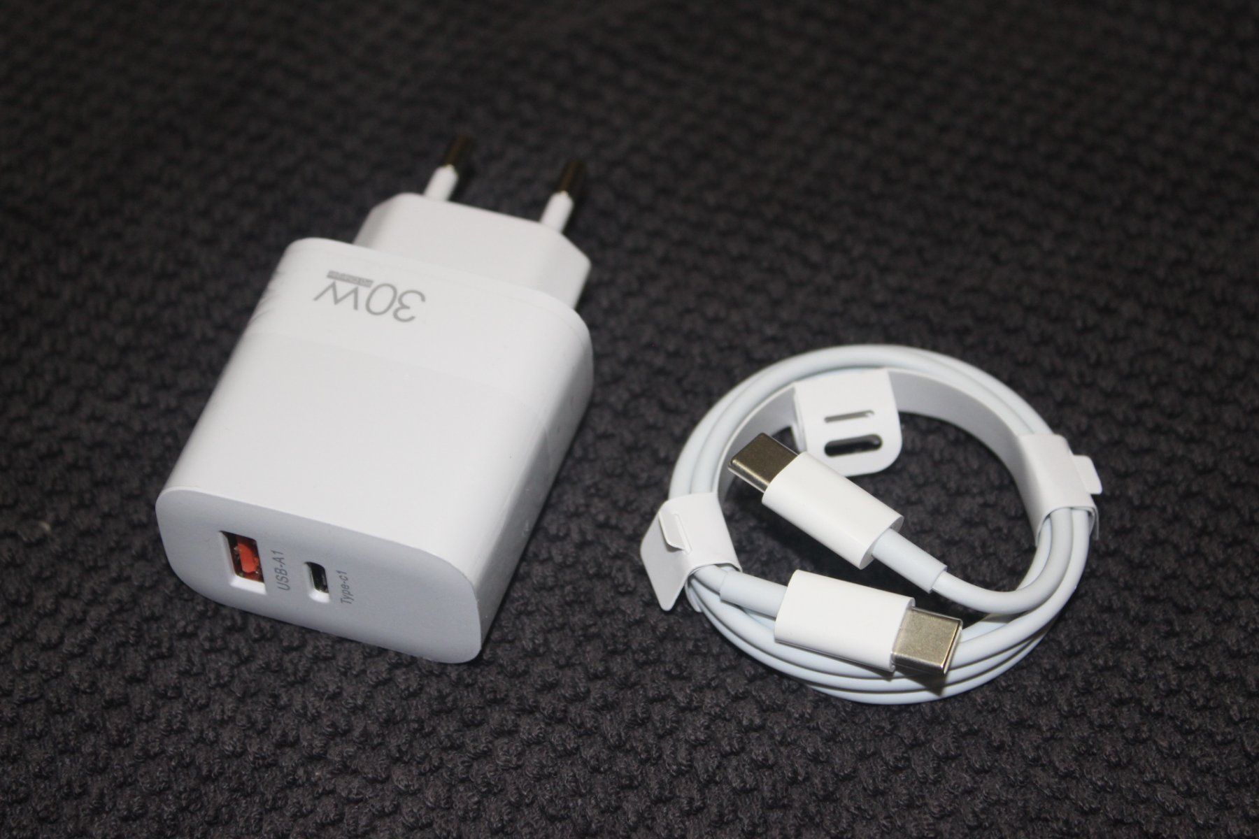 Duo 30W+1meter kabel Ladegerät USB C adapter handy natel tab (Neu ...