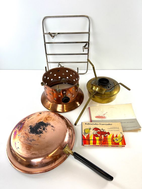 Vintage Flambier-Set (Rechaud und Pfanne) SPRING SWITZERLAND | Kaufen ...