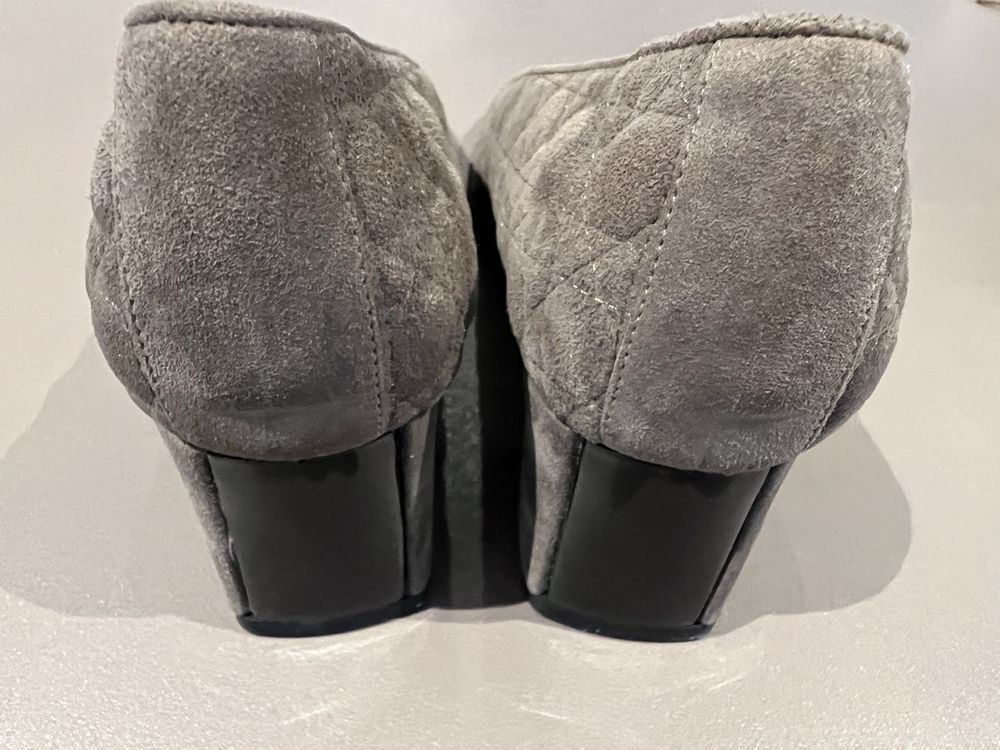 Christian Dior Escarpins Daim Gris T 37 État Impeccable! (Neuf (Voir ...