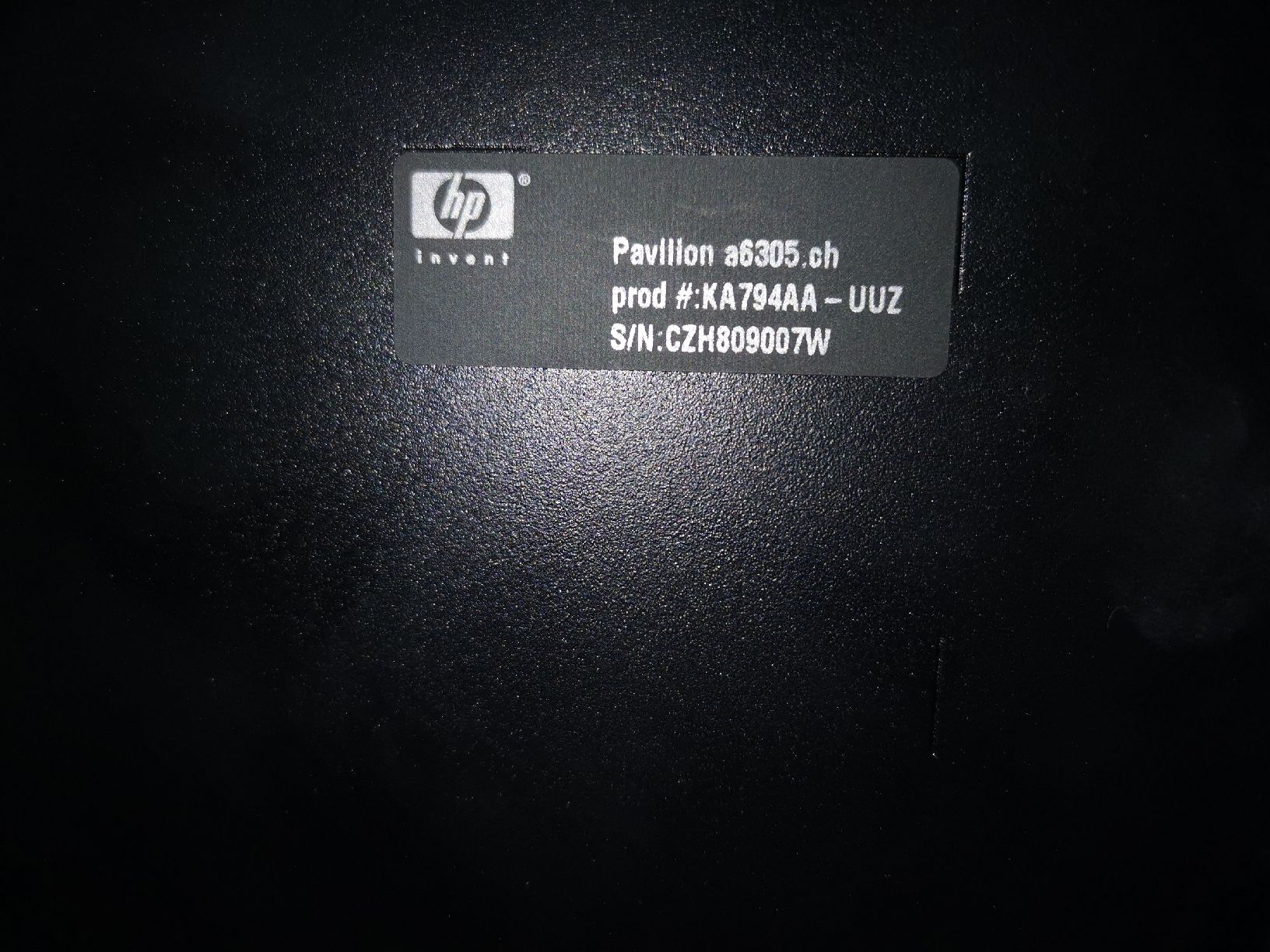 HP Pavilion a6305.ch PC - Intel Core 2 Duo E7200 - 2 GB DDR2 (Defekt ...