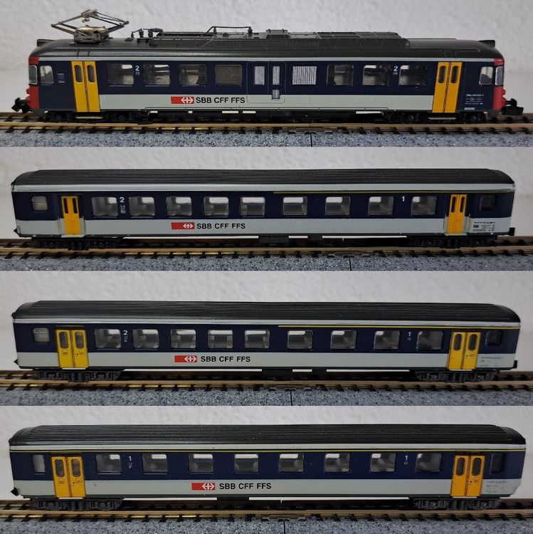 SBB CFF FFS RBe 540 0551 1 + 3 Wagen Arnold Spur N ohne OVP (Gebraucht ...