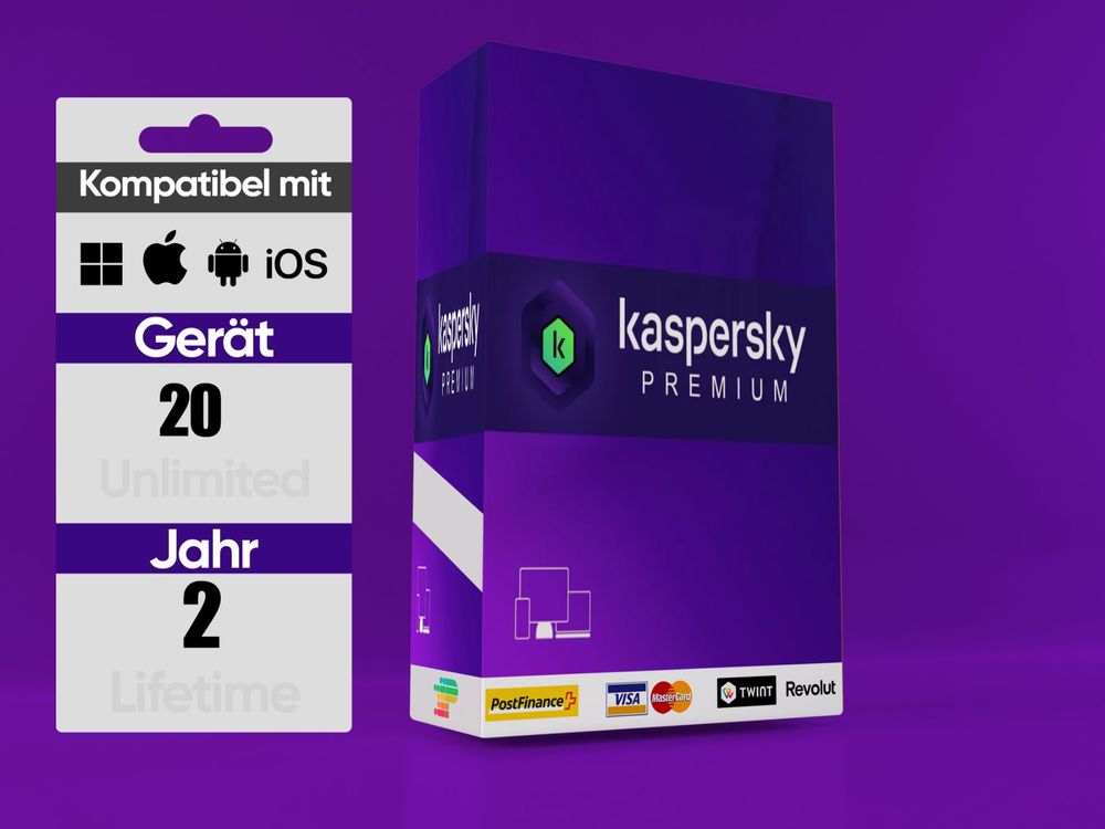Kaspersky Premium l 20Geräte - 2J l WIN | MAC | iOS |Android | Kaufen auf Ricardo