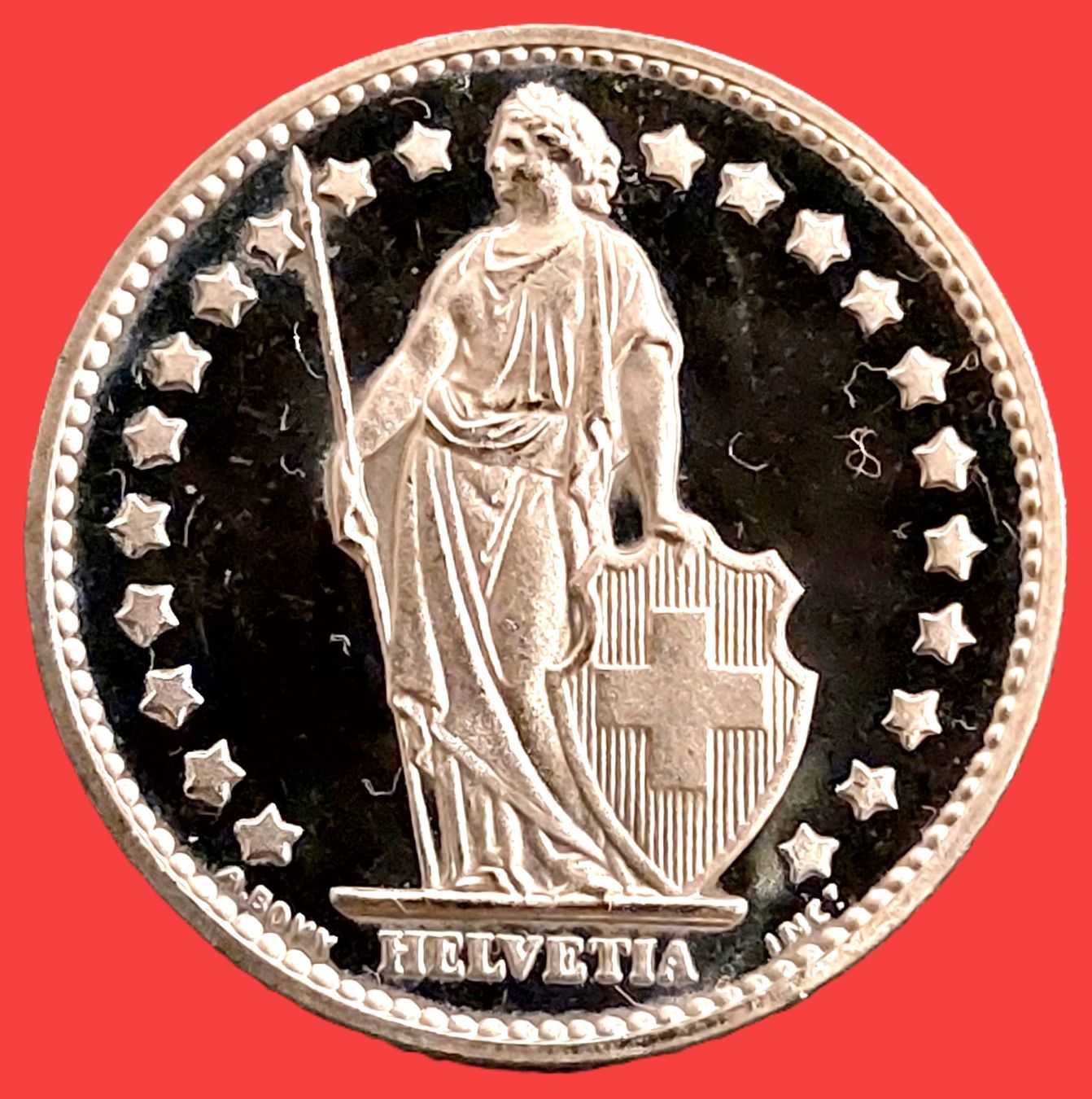 1 Franken 1977 stgl. / aus Münzsatz (Neu (gemäss Beschreibung)) in Arch für CHF 8 – mit ...