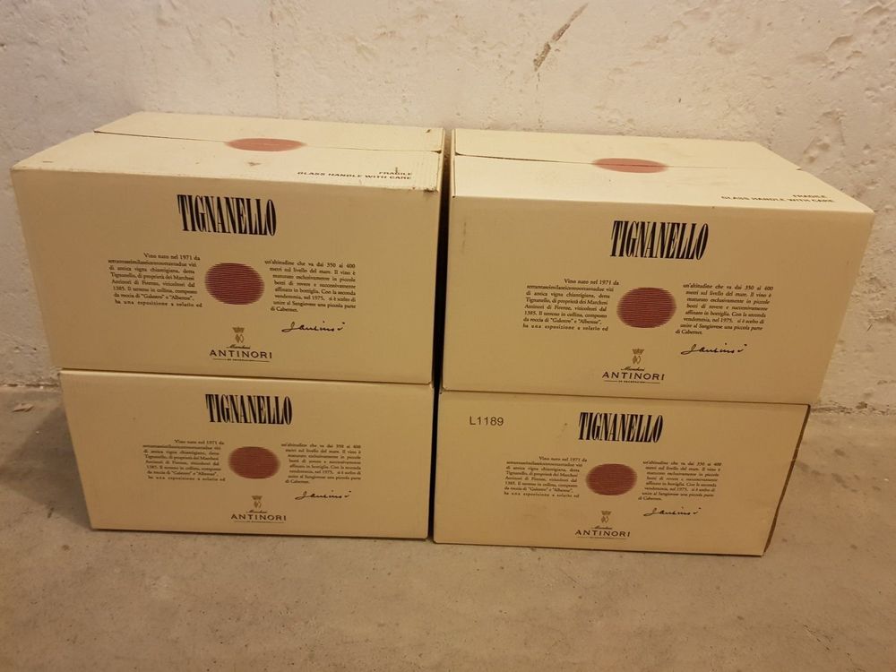 24 Flaschen Tignanello 2019 (Neu und originalverpackt) in Adliswil für CHF 3900 – nur Abholung ...