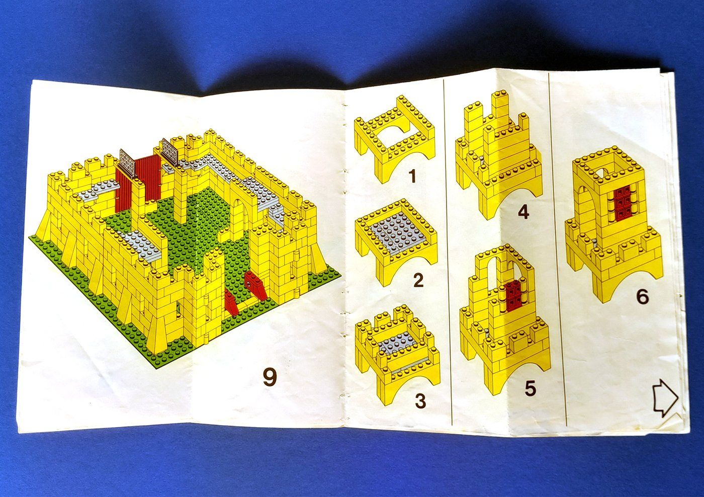 LEGO Bauanleitung 375 / 6075 Gelbe Burg - Yellow Castle (Gebraucht) in ...